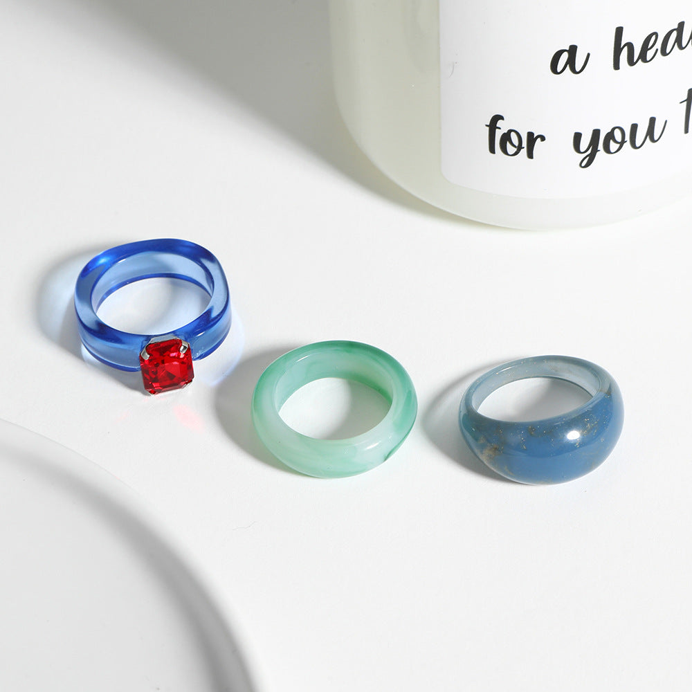 Acrylic Ring set – Jewells Well